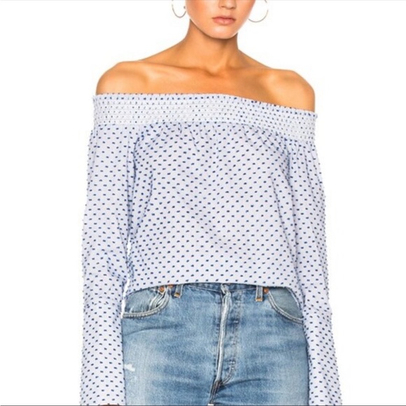 10 Crosby Derek Lam | Tops | Crosby Derek Lam Swiss Dot Off The ...